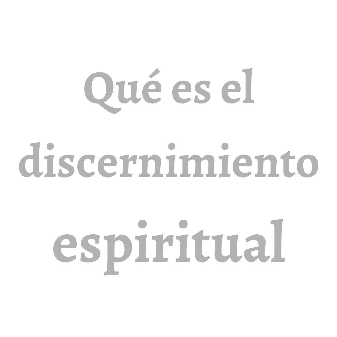 Inicio - Discernimiento Espiritual